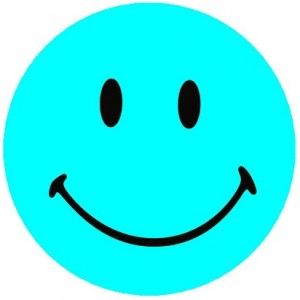 turquoise smiley - Mari Smith